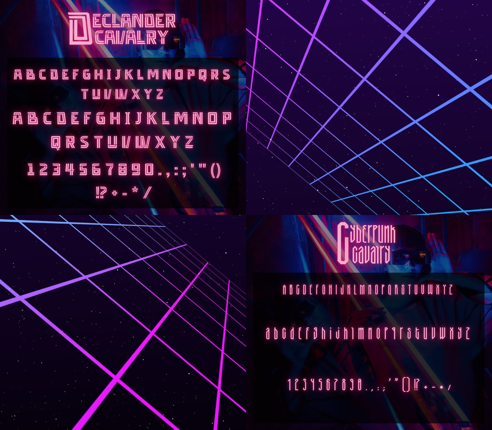 10 Cyberpunk Fonts Bundle Canva Fonts, Cricut Fonts, Procreate Fonts ...