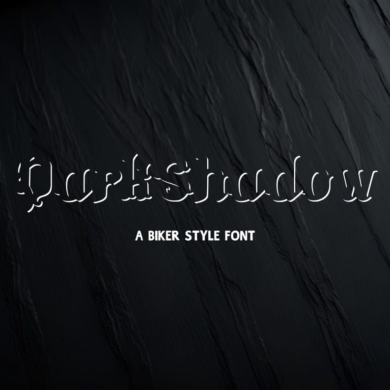 Darkshadow Biker Font, Canva Font, Cricut Font, Procreate Font ...