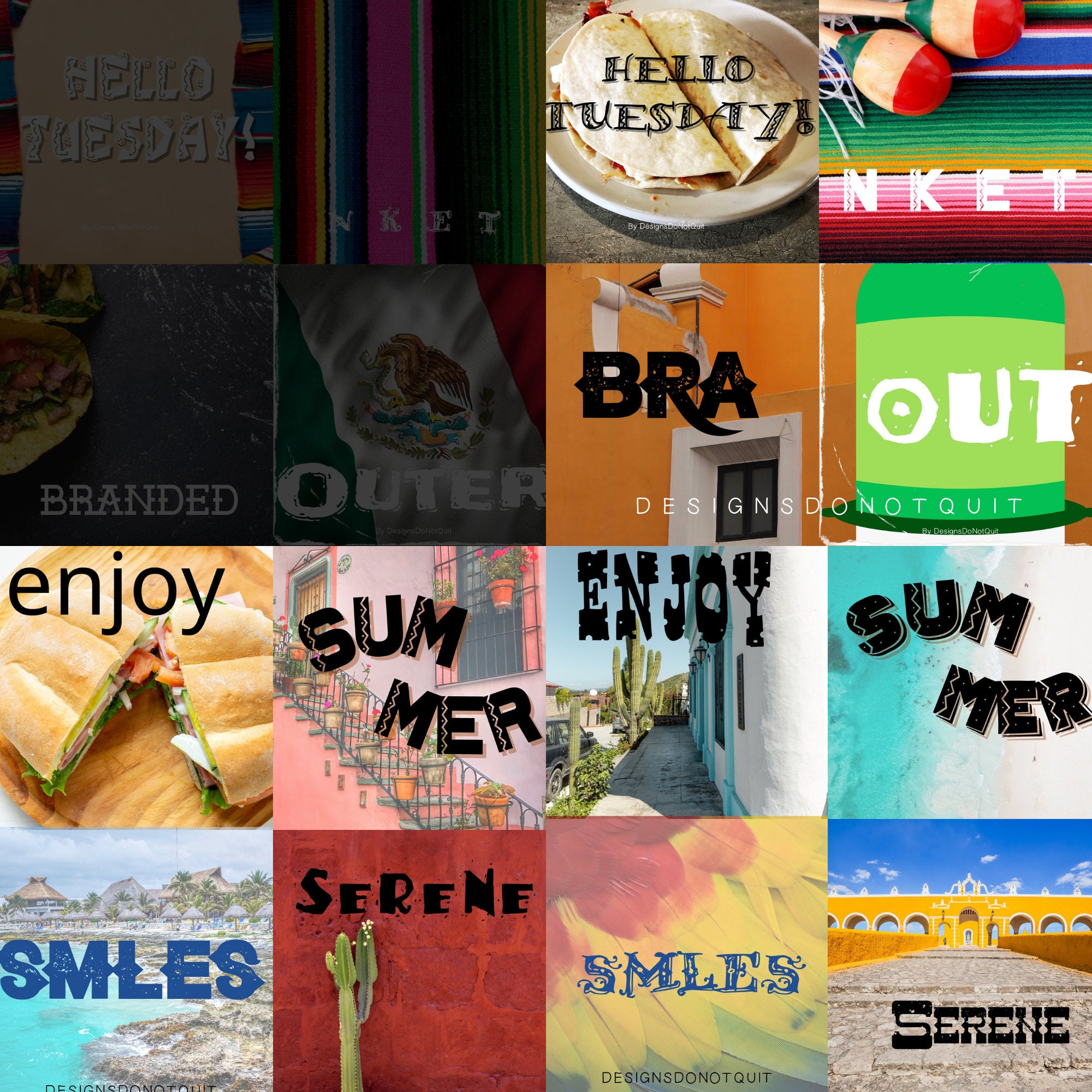 MEGA MEXICAN Font Bundle: multiple Font Listings in - Etsy