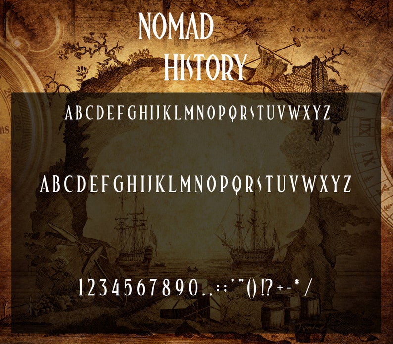 10 Historic Fonts Bundle Canva Fonts, Cricut Fonts, Procreate Fonts ...