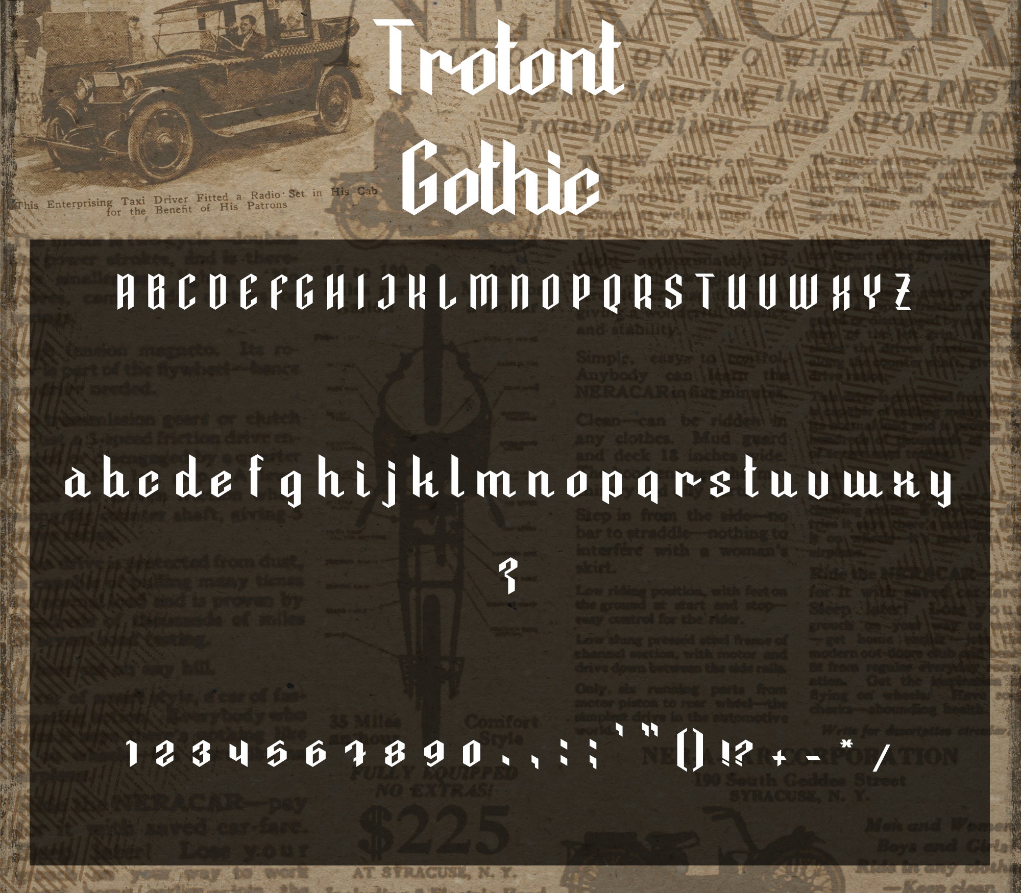 10 Gothic Fonts Bundle Canva Fonts, Cricut Fonts, Procreate Fonts ...