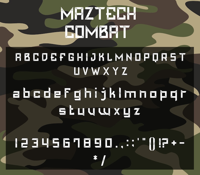 10 Military Fonts Bundle Canva Fonts, Cricut Fonts, Procreate Fonts ...