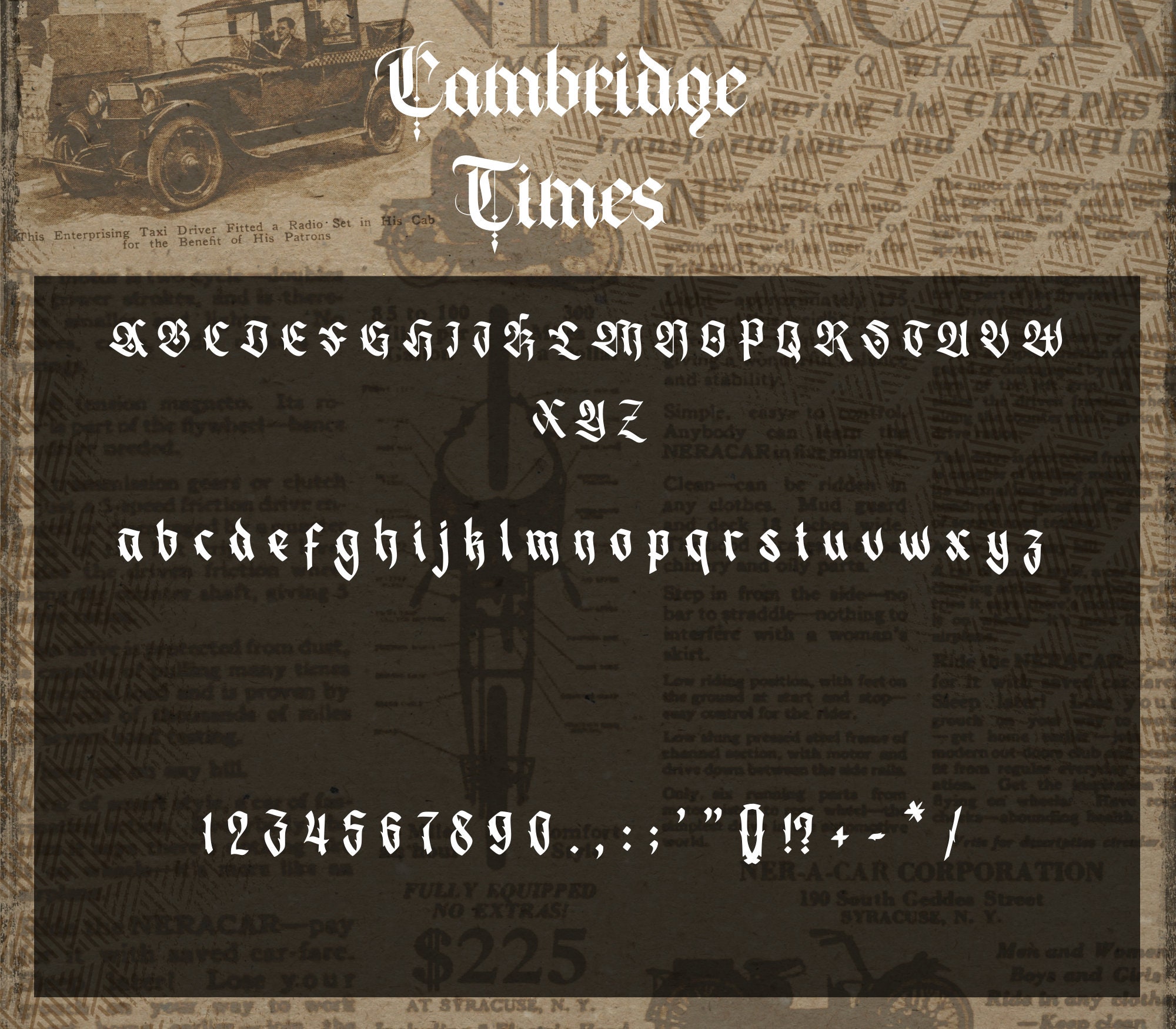 10 Gothic Fonts Bundle Canva Fonts, Cricut Fonts, Procreate Fonts ...