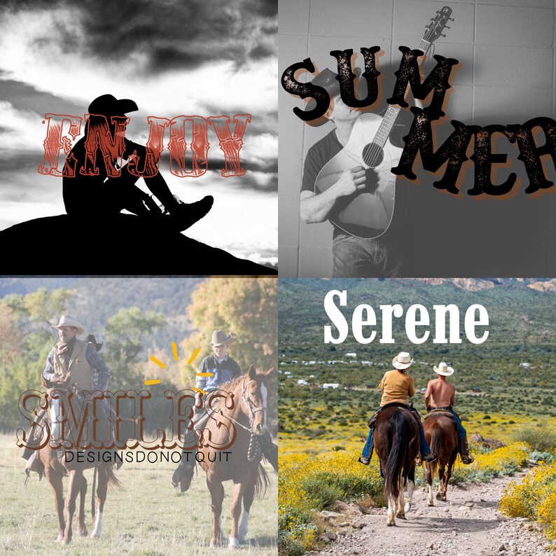 10 Western Font Bundle Canva Fonts, Circuit Fonts, Procreate Fonts ...