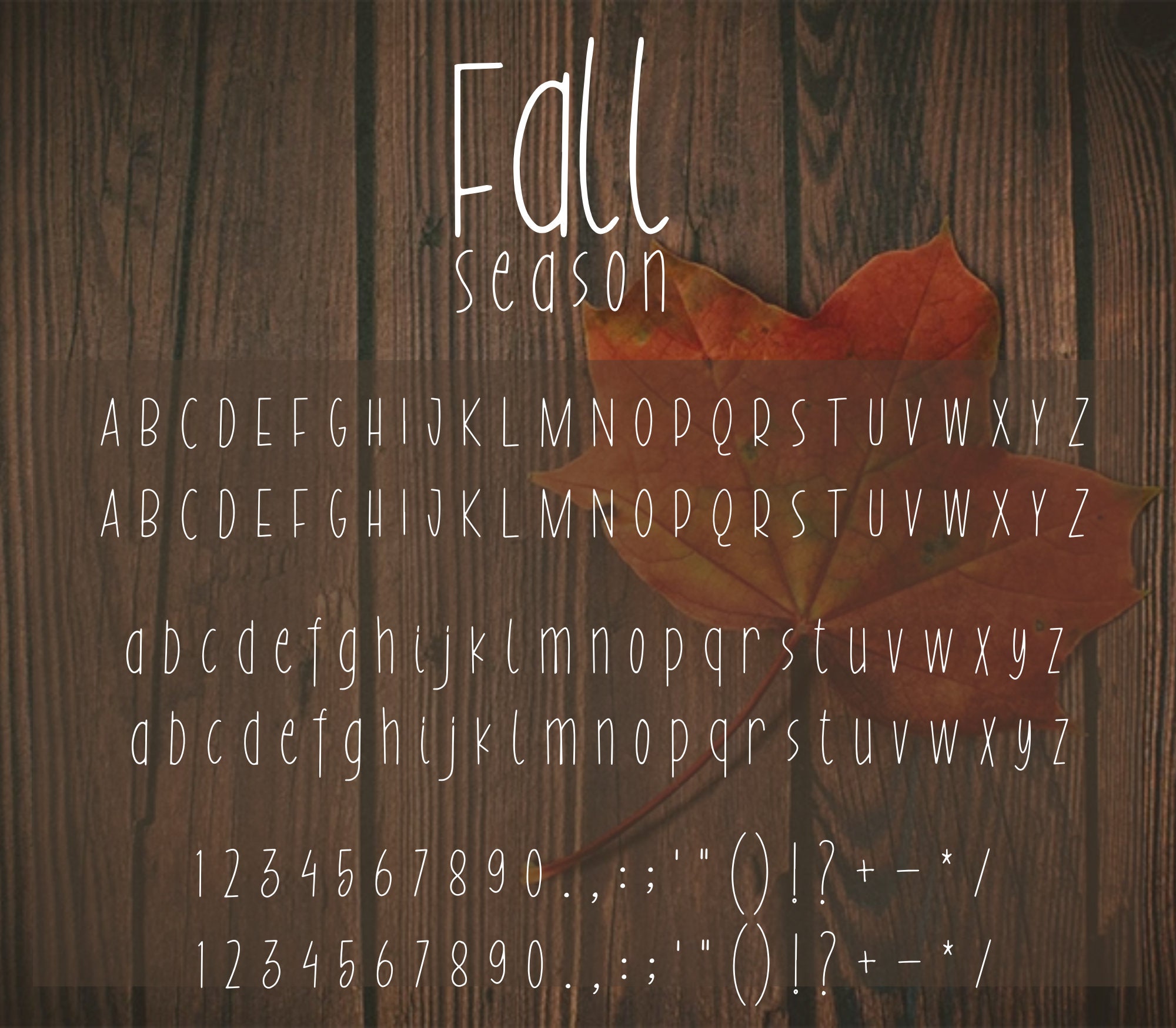 10 Autumn Fonts Bundle Canva Fonts, Cricut Fonts, Procreate Fonts ...