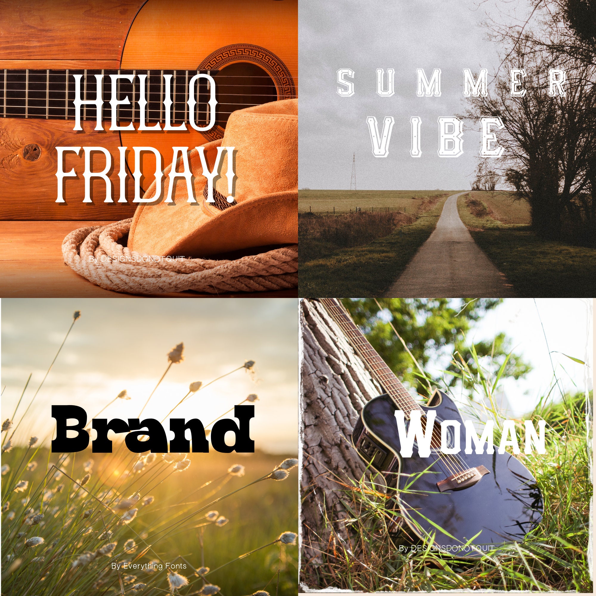 10 Western Font Bundle Canva Fonts Circuit Fonts Procreate - Etsy