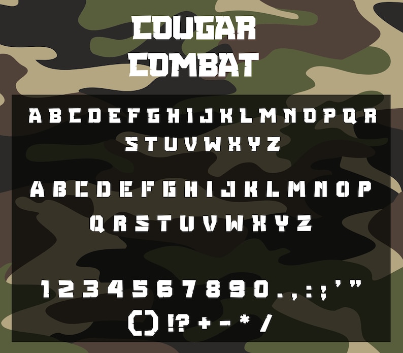 10 Military Fonts Bundle Canva Fonts, Cricut Fonts, Procreate Fonts ...