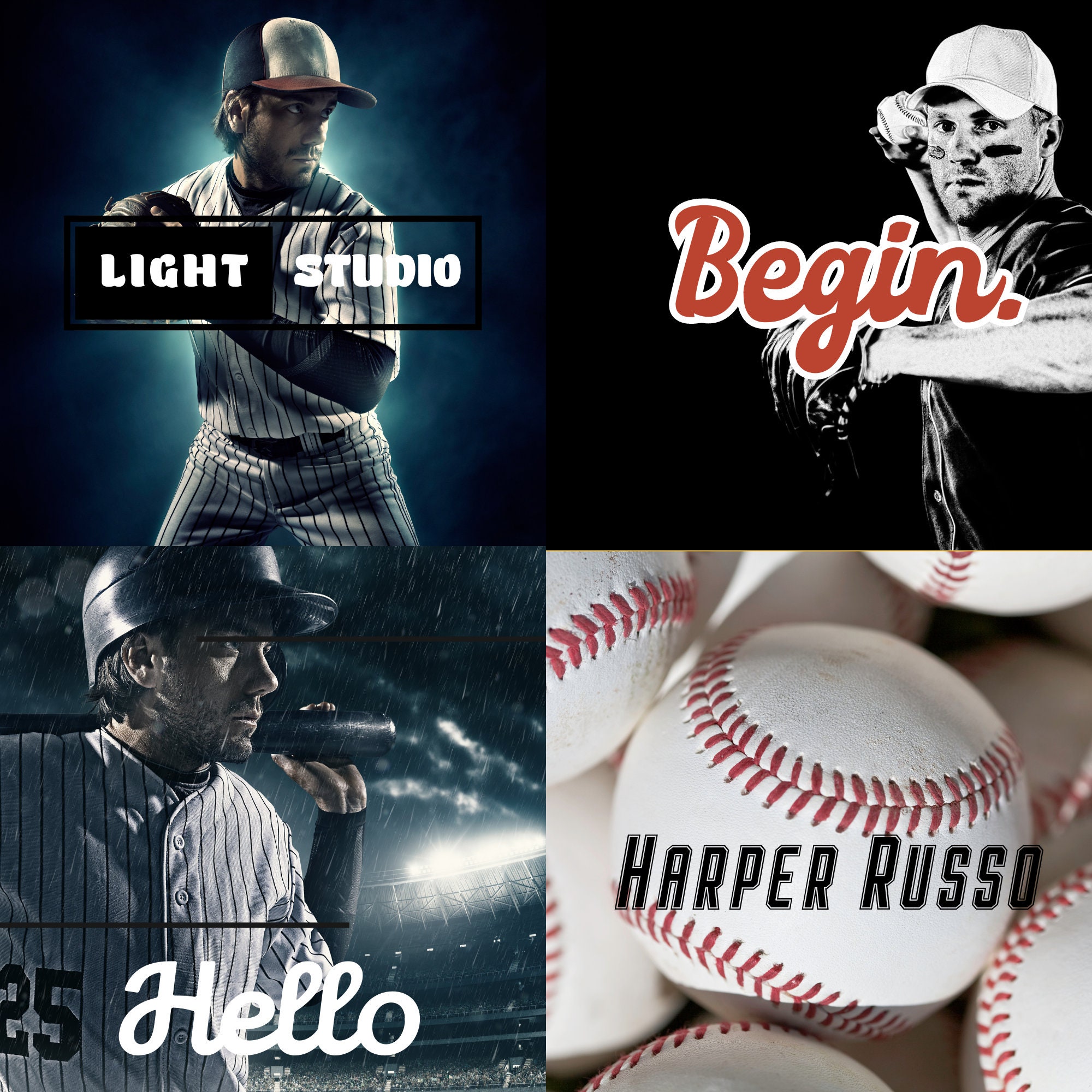10 Baseball Font Bundle Canva Fonts, Circuit Fonts, Procreate Fonts ...