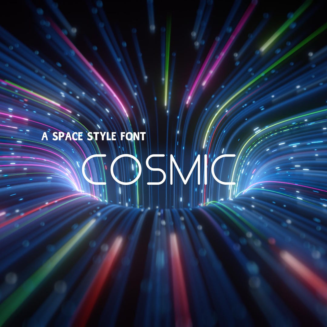 Cosmic Font, Space Font, Canva Font, Cricut Font, Procreate Font ...