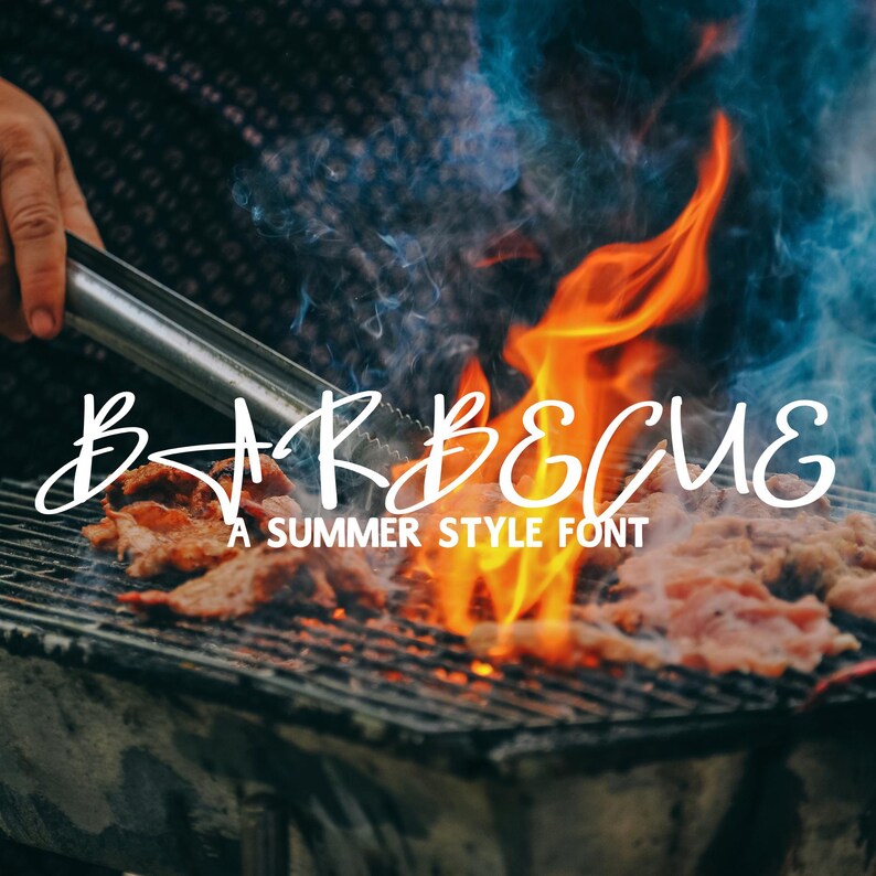 Barbecue Summer Style Font, Canva Fonts, Cricut Fonts, Procreate Fonts ...