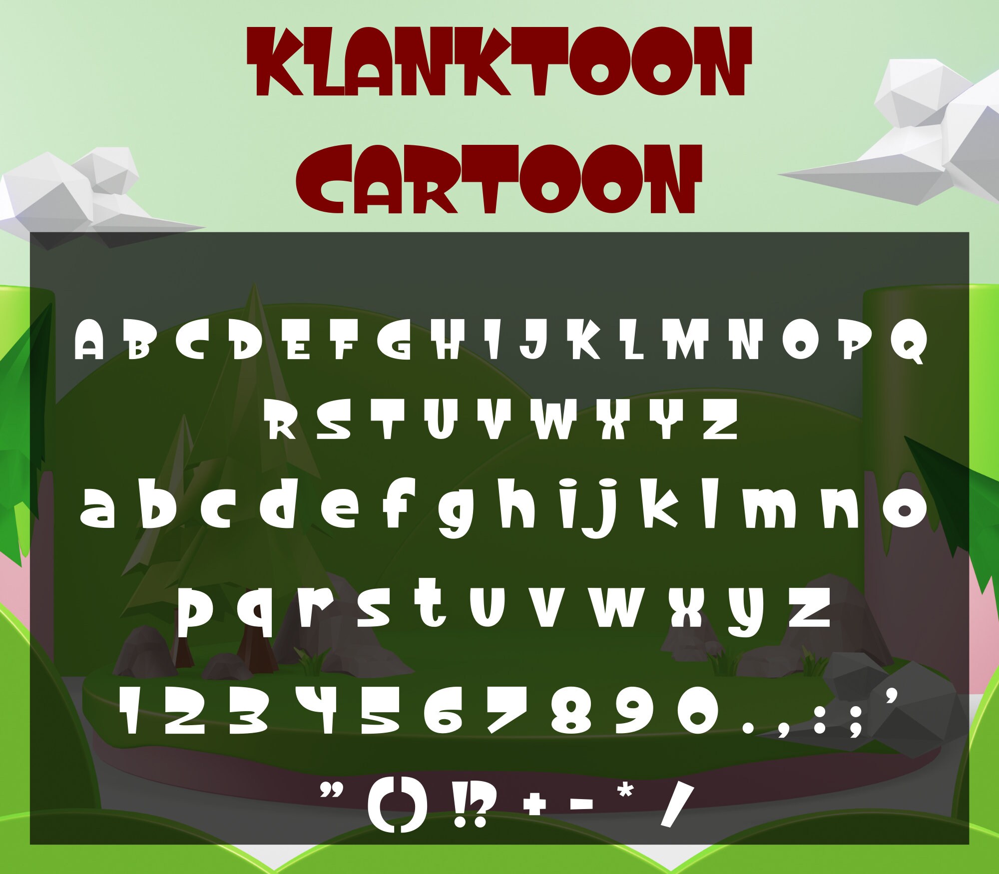 10 Cartoon Fonts Bundle Canva Fonts, Cricut Fonts, Procreate Fonts ...