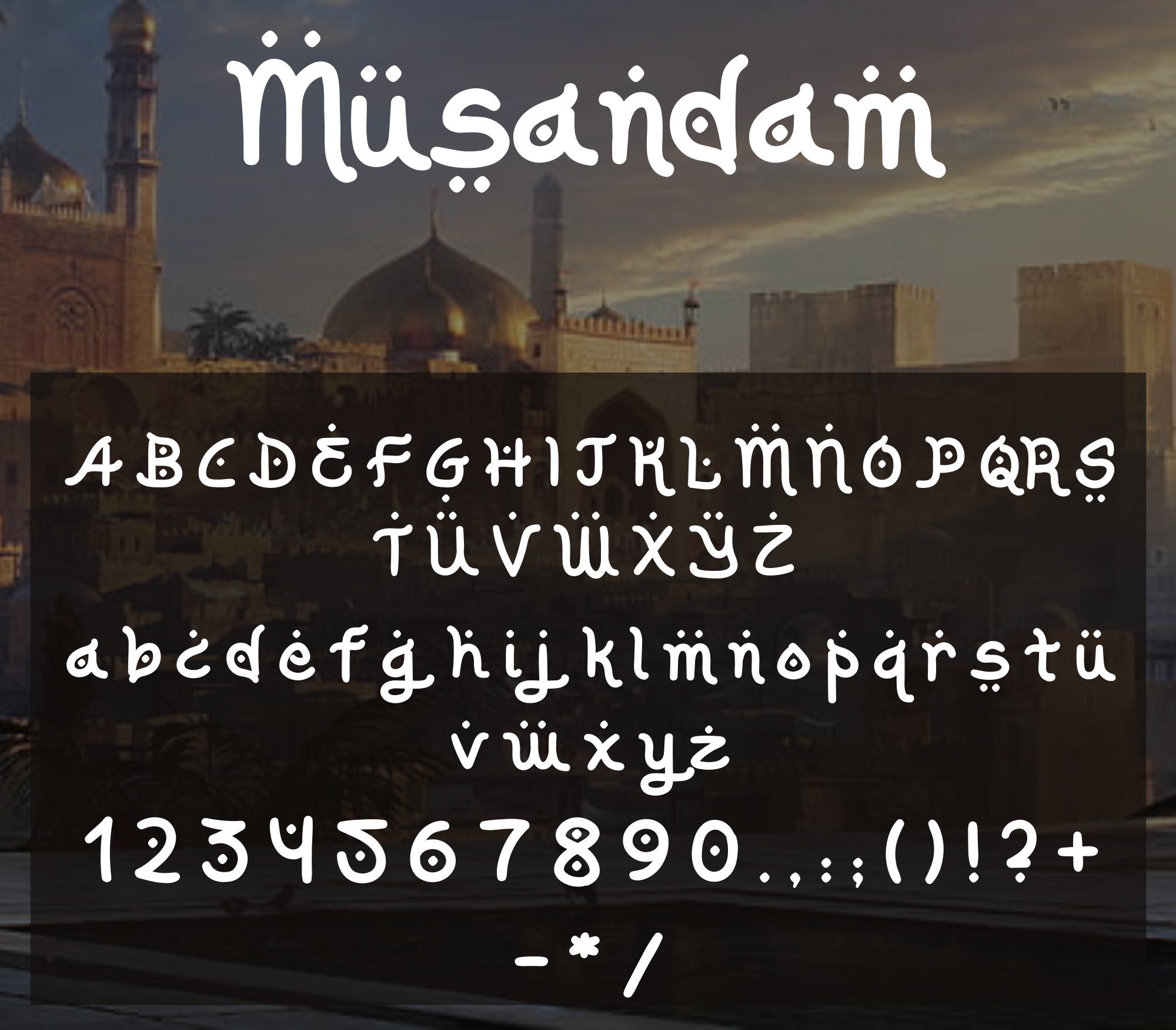 10 Arabic Fonts Bundle Canva Fonts, Cricut Fonts, Procreate Fonts ...