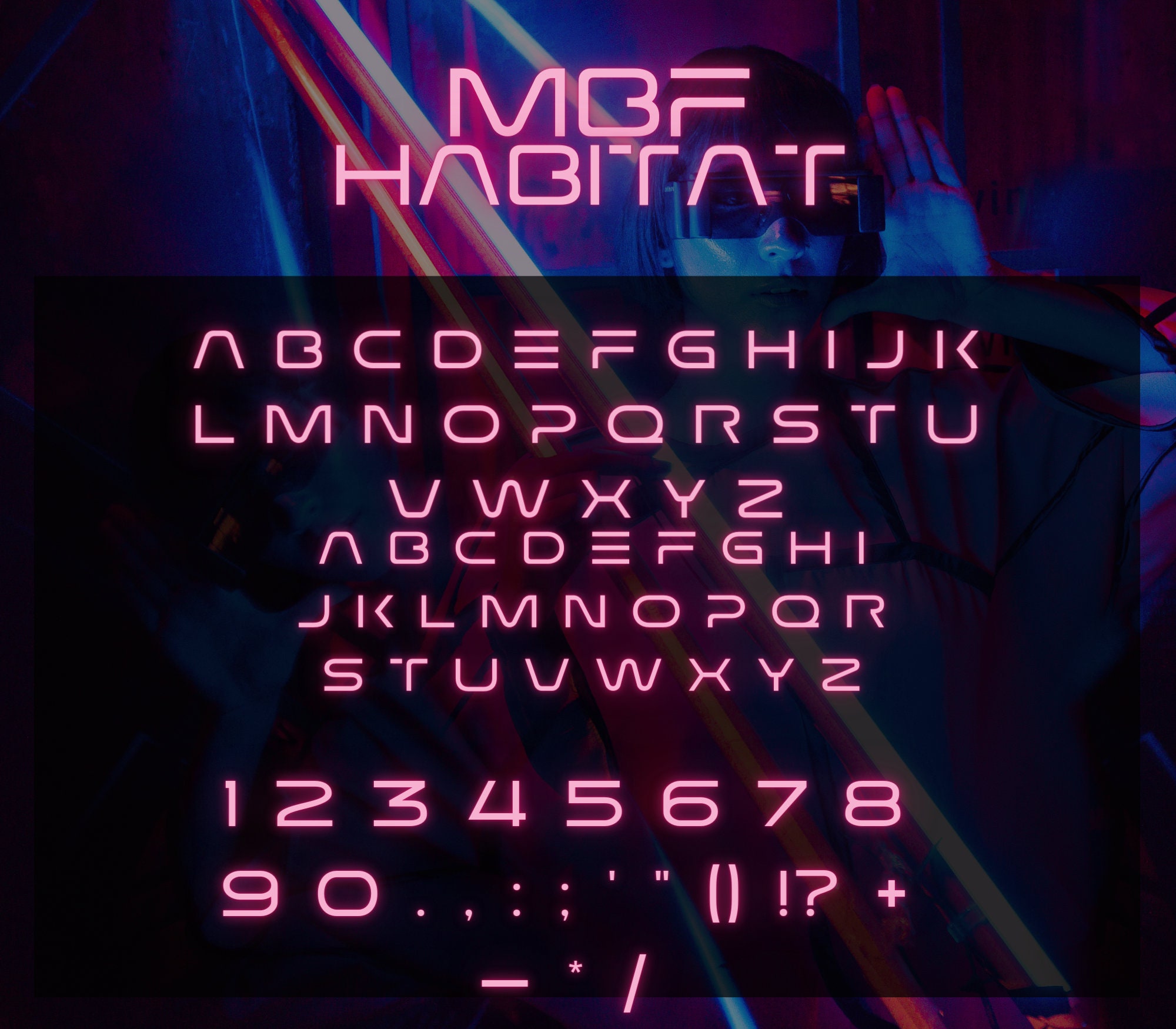 10 Cyberpunk Fonts Bundle Canva Fonts, Cricut Fonts, Procreate Fonts ...