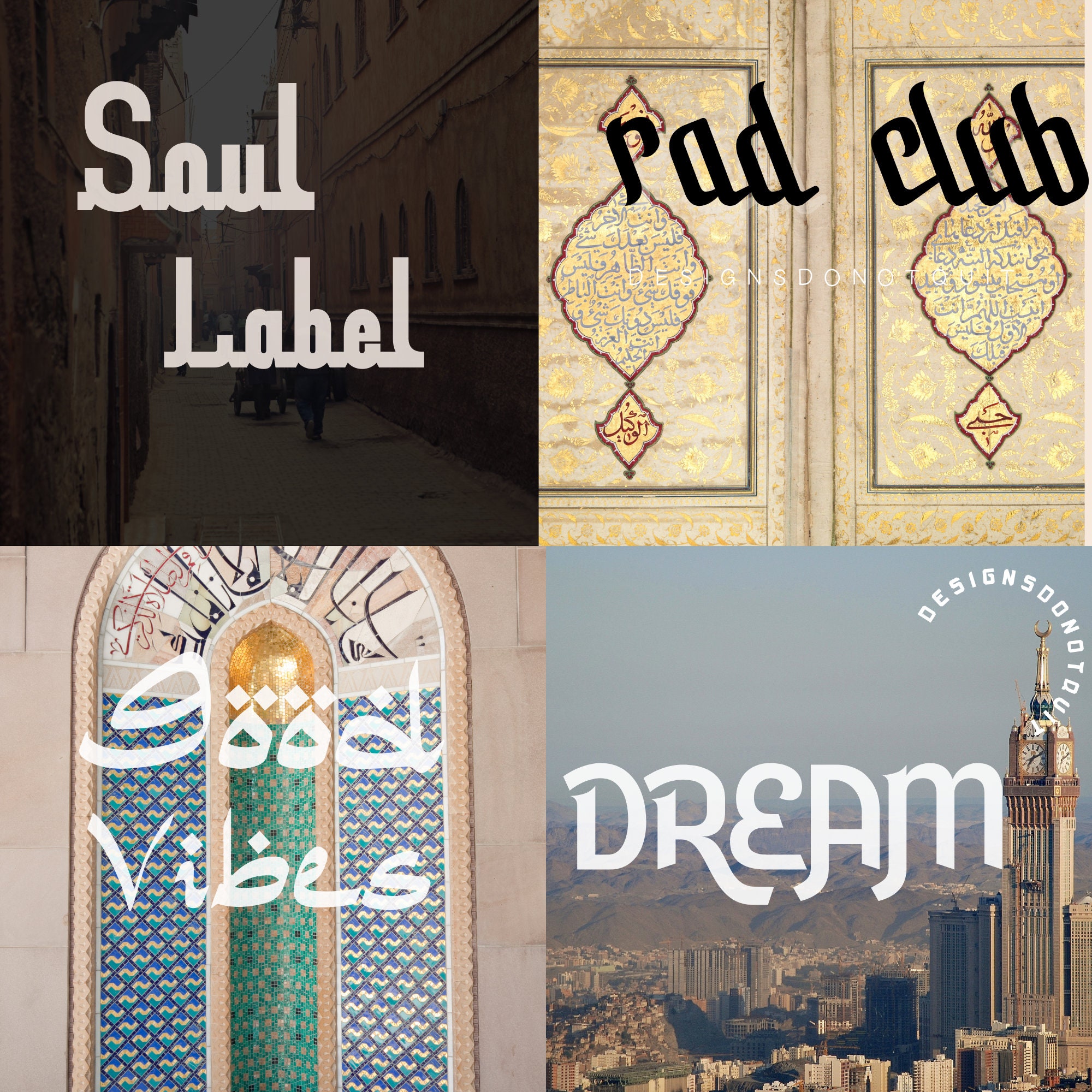 10 Arabic Font Bundle Canva Fonts, Circuit Fonts, Procreate Fonts ...