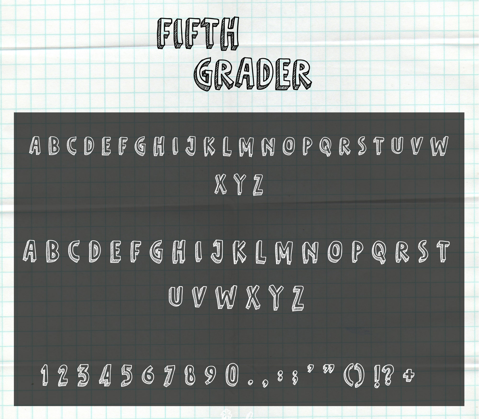 10 Doodle Fonts Bundle Canva Fonts, Cricut Fonts, Procreate Fonts ...