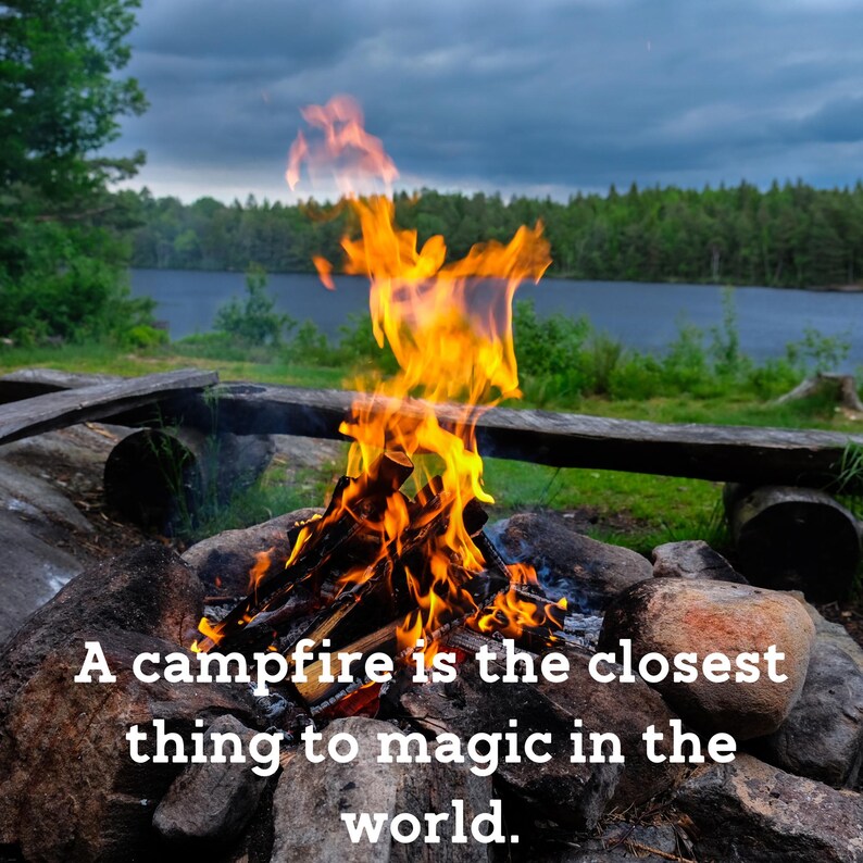 Campfire Font, Outdoor Font, Canva Font, Cricut Font, Procreate Font ...