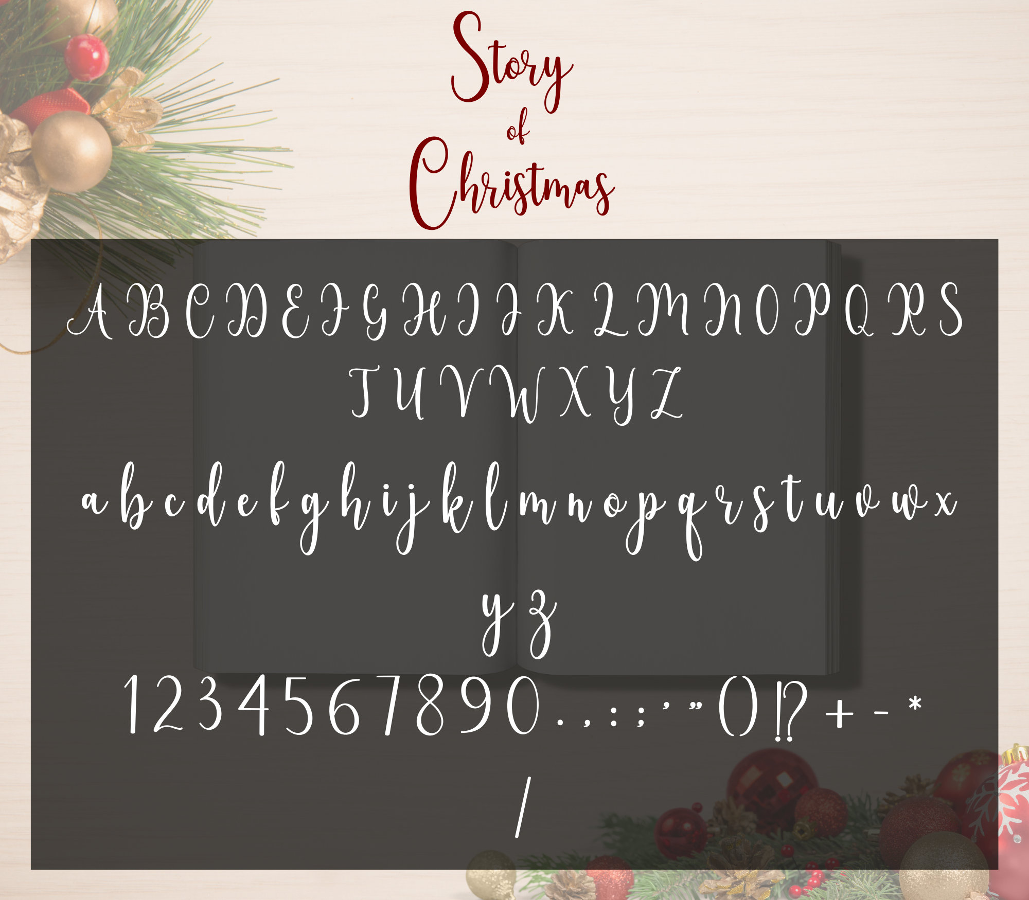10 Christmas Fonts Bundle Canva Fonts, Cricut Fonts, Procreate Fonts ...