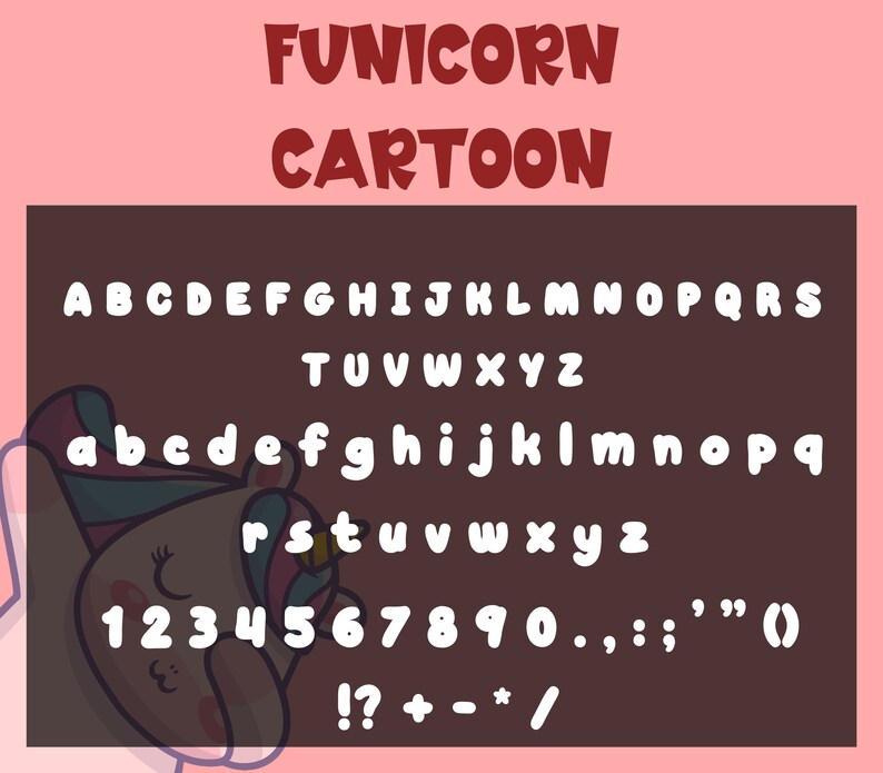10 Cartoon Fonts Bundle Canva Fonts, Cricut Fonts, Procreate Fonts ...