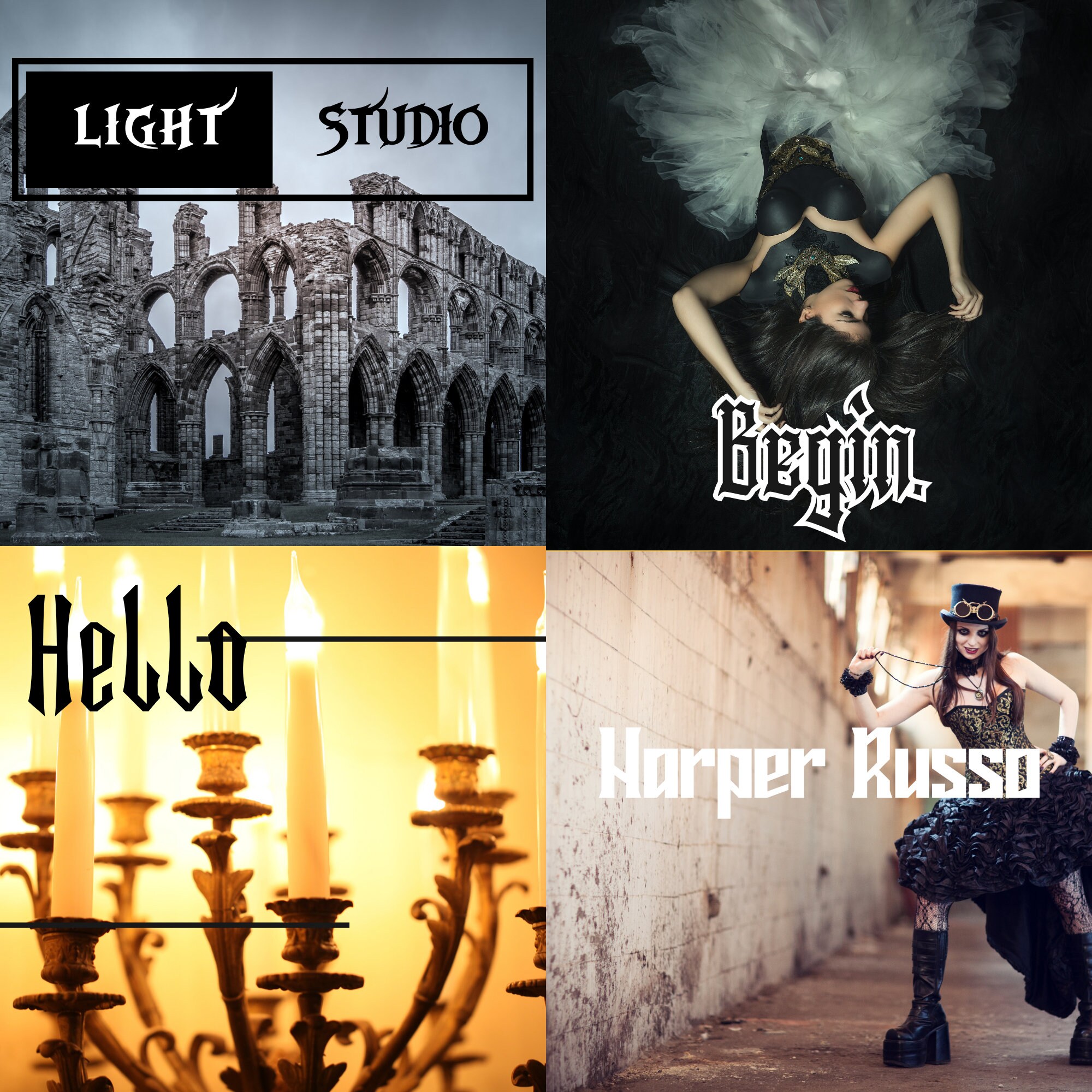 9 Gothic Font Bundle Canva Fonts, Circuit Fonts, Procreate Fonts ...