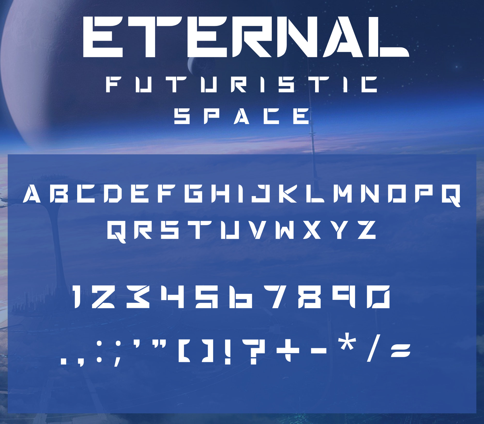 9 Space Fonts Bundle Canva Fonts, Cricut Fonts, Procreate Fonts ...