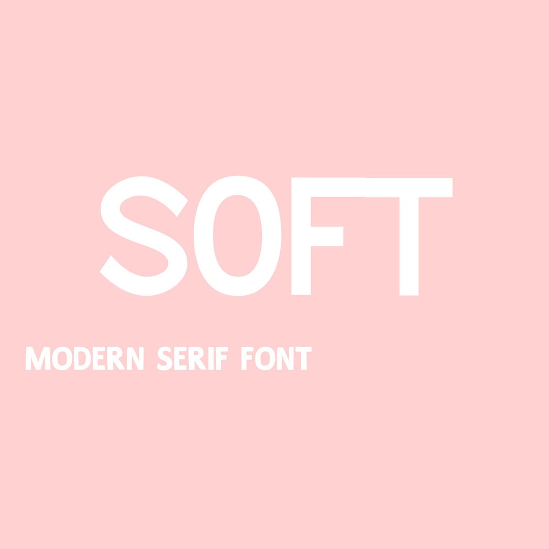 Soft Modern Serif Font, Canva Font, Circuit Font, Procreate Font ...