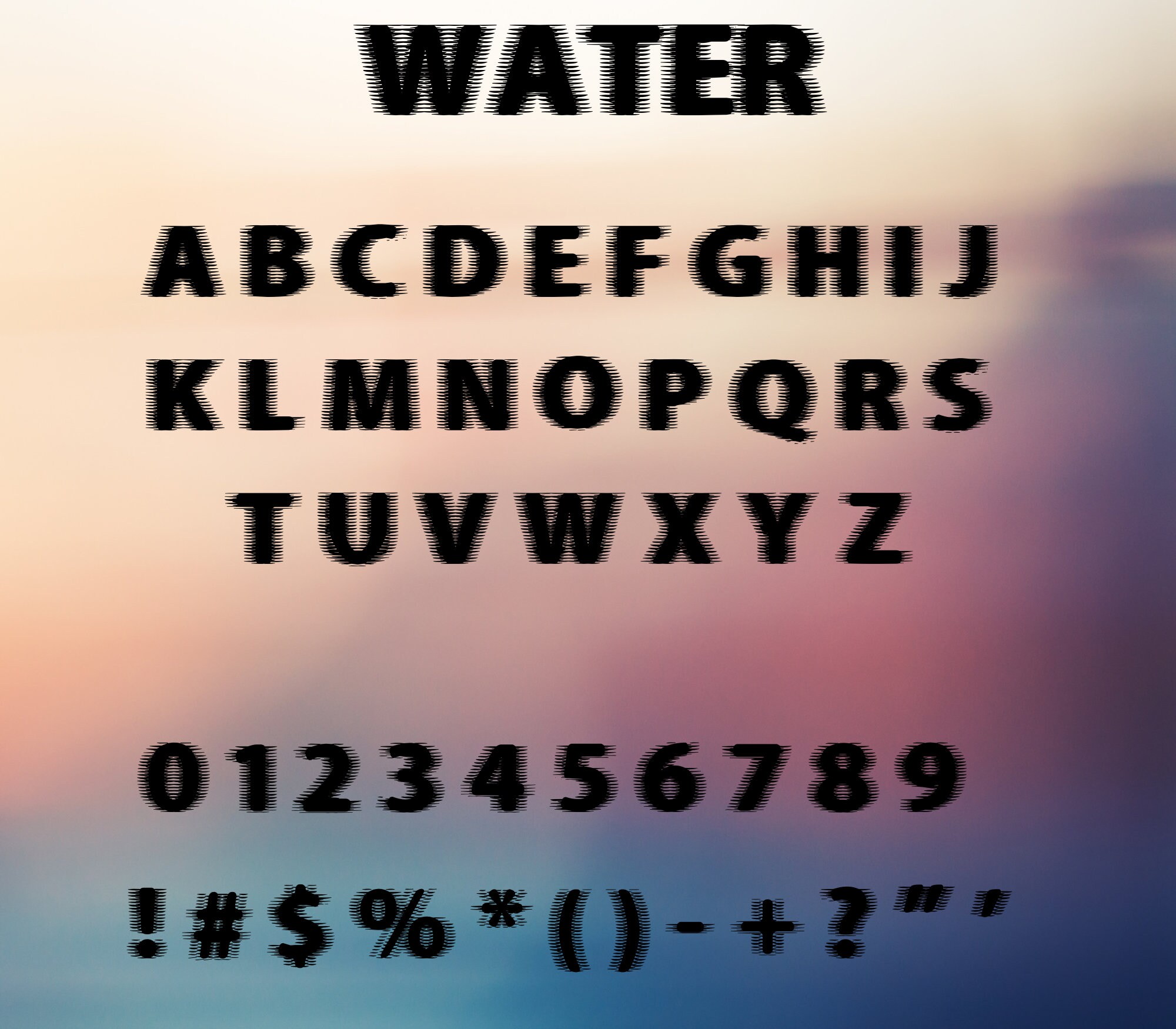 70 Blurry Fonts ttf, WOFF, WOFF2, PS, Formats Included Fonts for Cricut, Cricut Fonts, Procreate ...