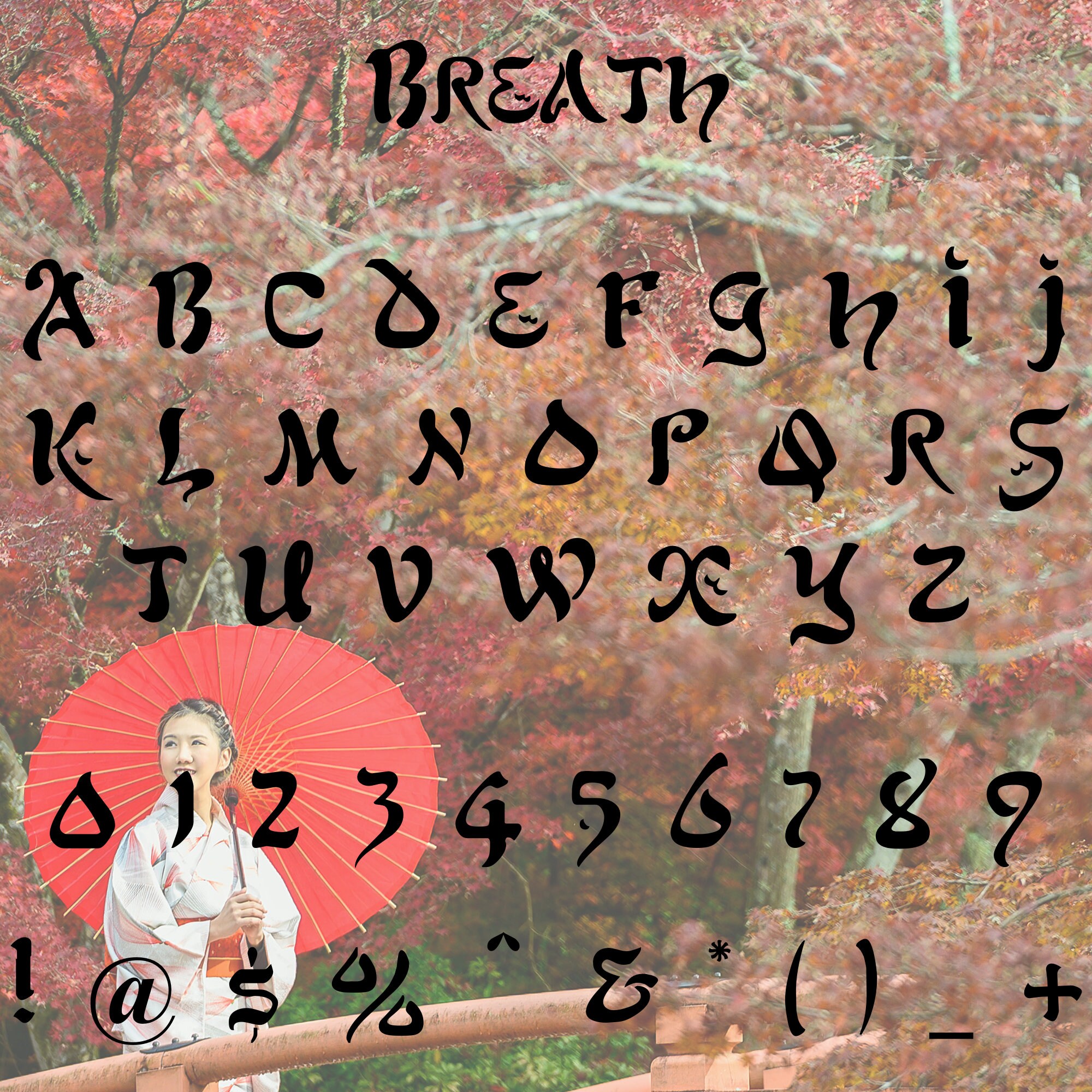 7 Japanese Fonts Bundle Canva Fonts, Cricut Fonts, Procreate Fonts ...