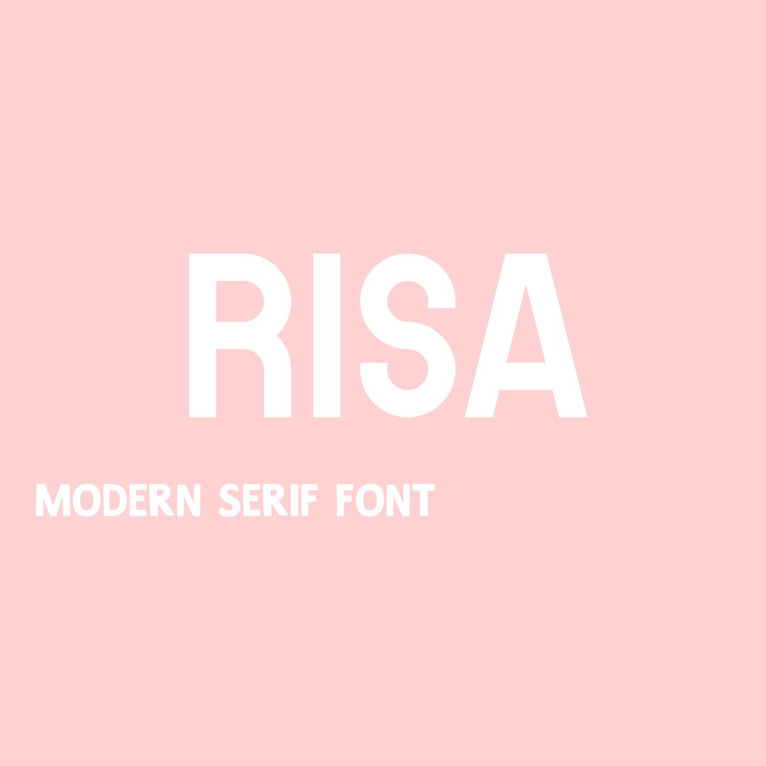 Risa Modern Serif Font, Canva Font, Circuit Font, Procreate Font ...