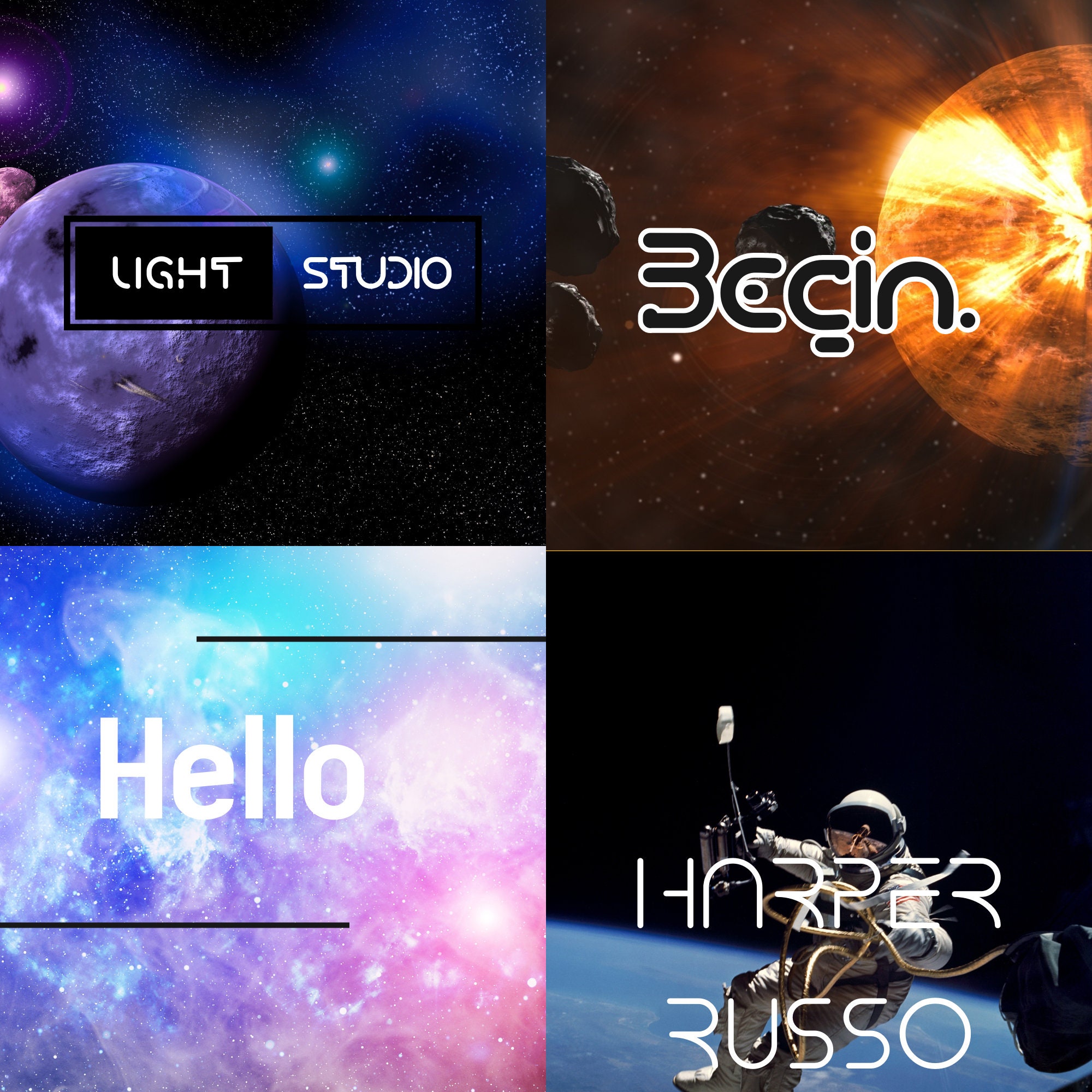 9 Space Font Bundle Canva Fonts, Circuit Fonts, Procreate Fonts ...
