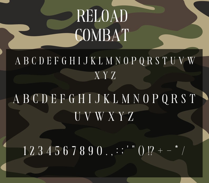 10 Military Fonts Bundle Canva Fonts, Cricut Fonts, Procreate Fonts ...