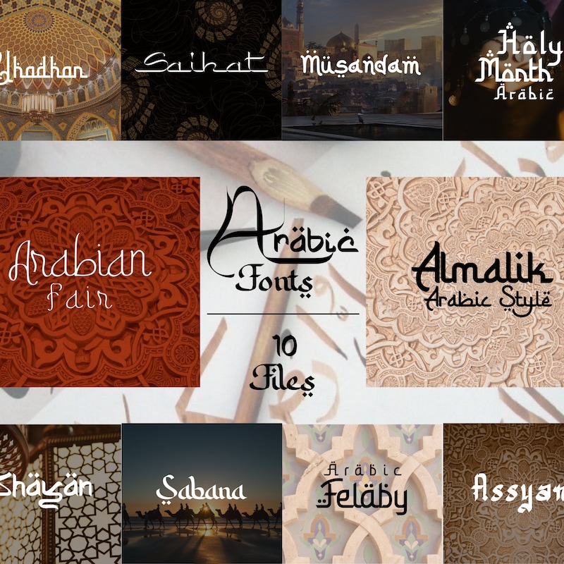 Arabic Fonts Procreate - Etsy