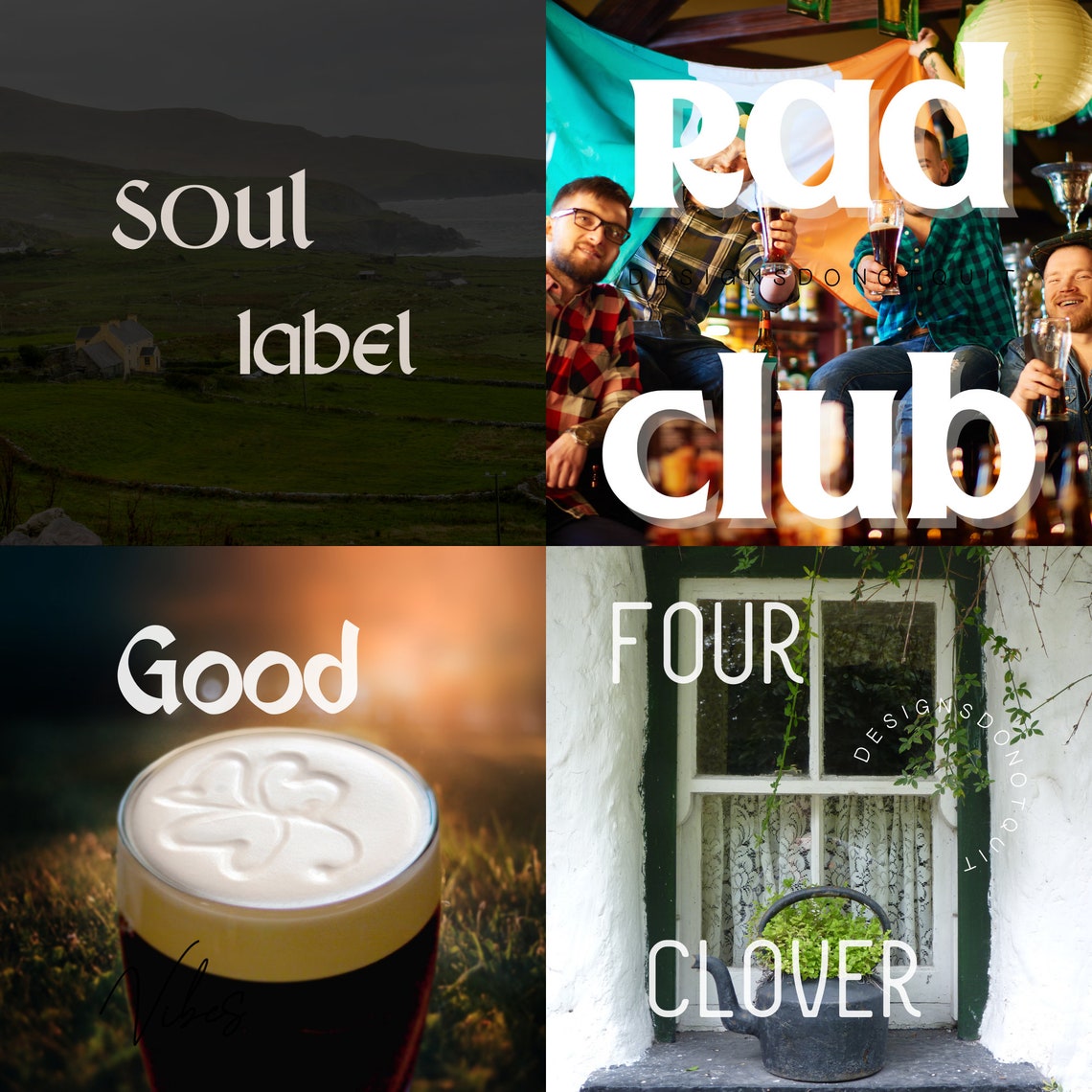 10 Irish Celtic Font Bundle Canva Fonts, Circuit Fonts, Procreate Fonts ...