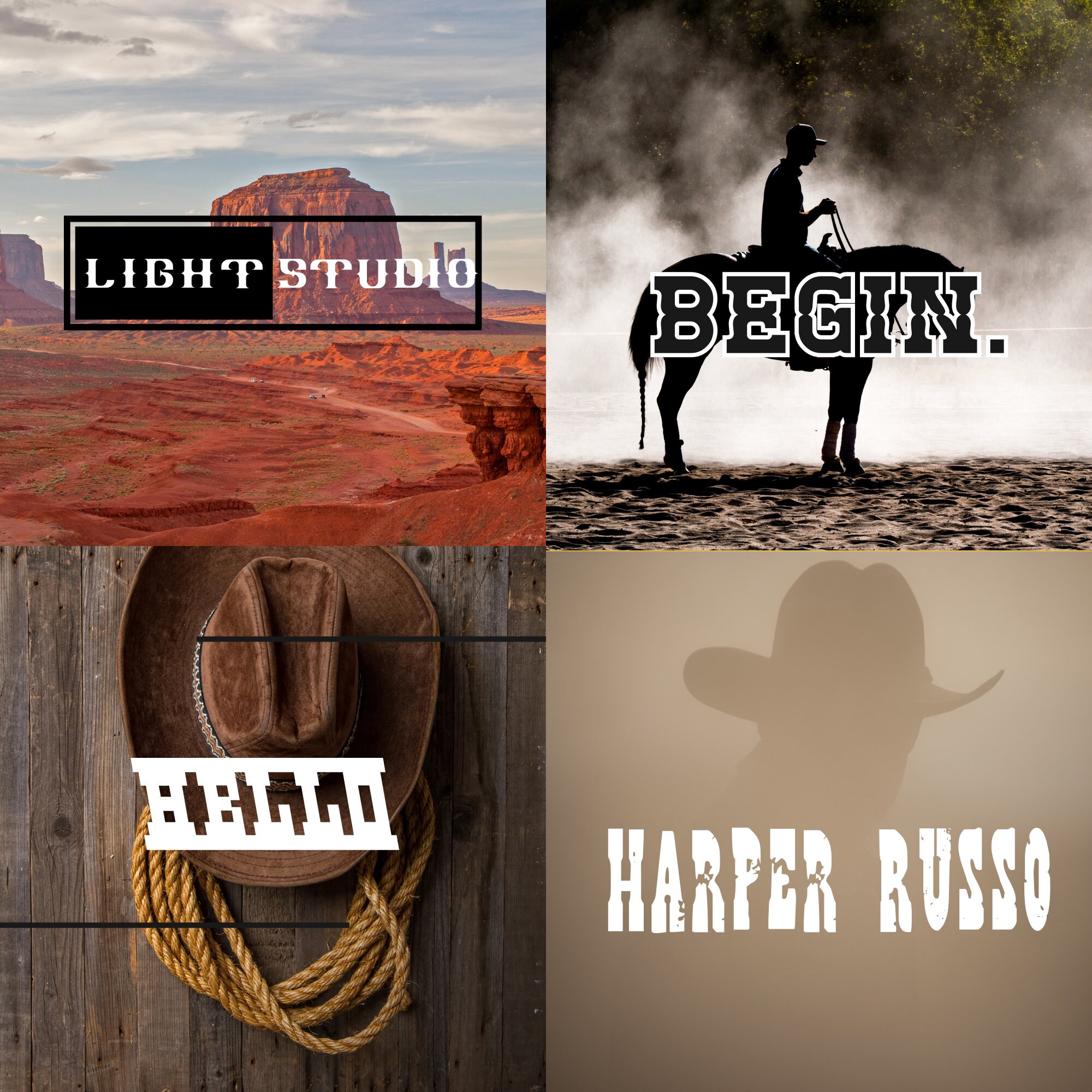 10 Western Font Bundle Canva Fonts, Circuit Fonts, Procreate Fonts ...