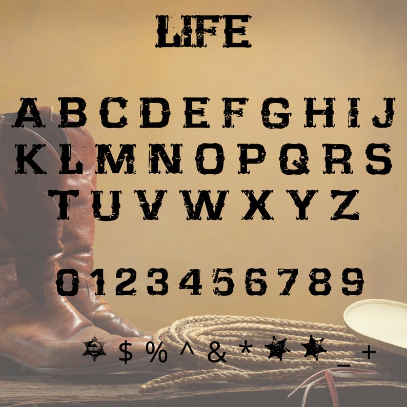 10 Western Font Bundle Canva Fonts Circuit Fonts Procreate - Etsy