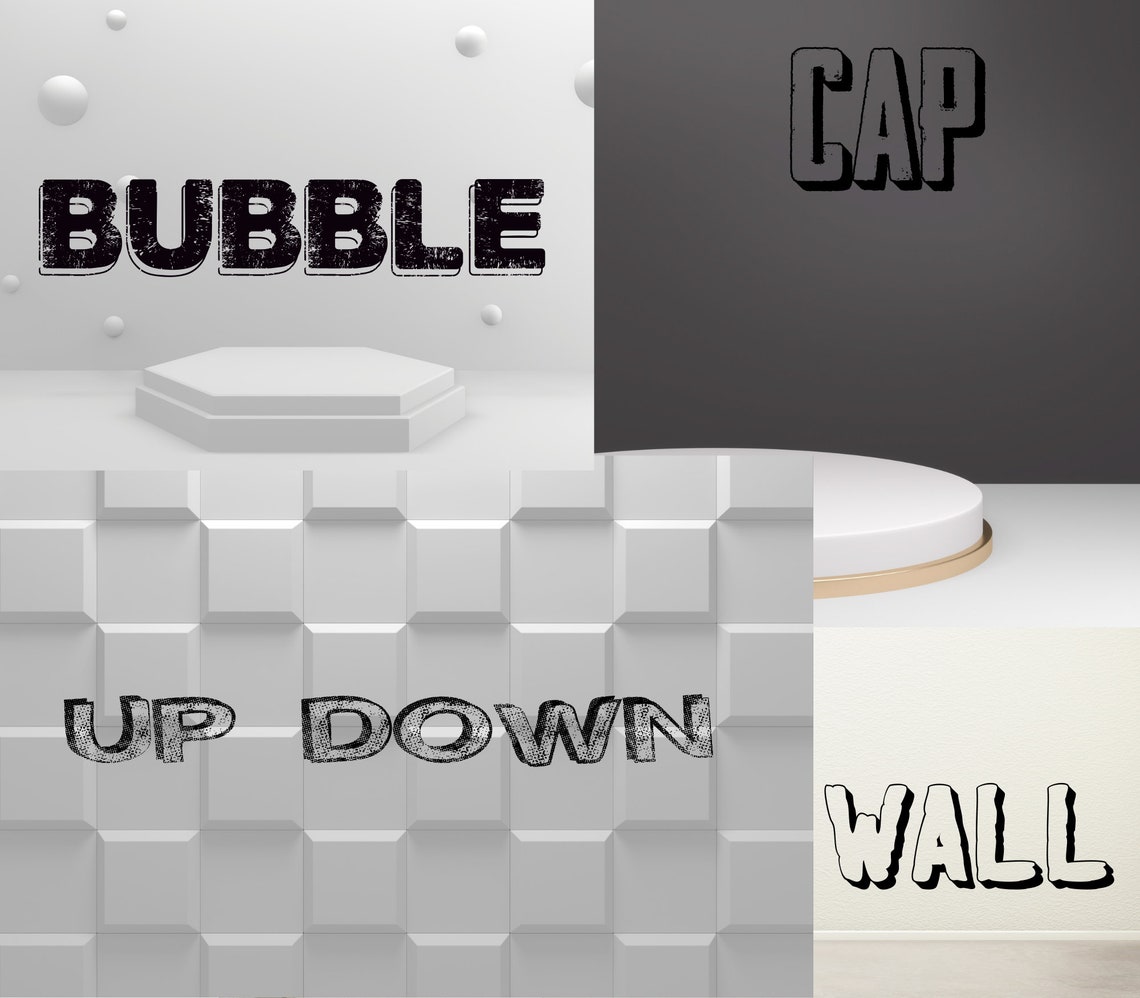 50 3D Fonts ttf, WOFF, WOFF2, SVG, Formats Included Fonts for Cricut ...