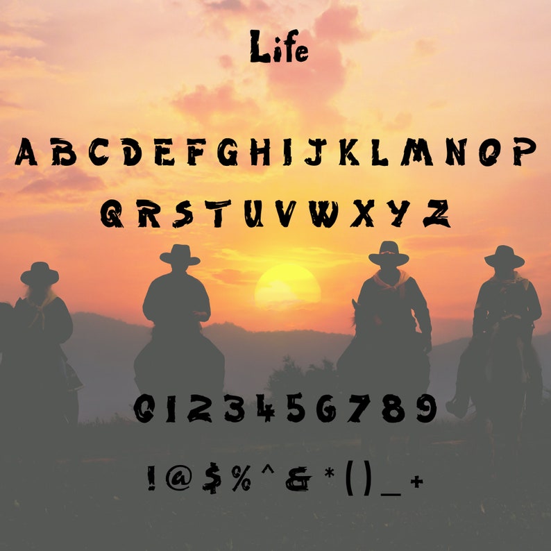 10 Western Font Bundle Canva Fonts, Circuit Fonts, Procreate Fonts ...