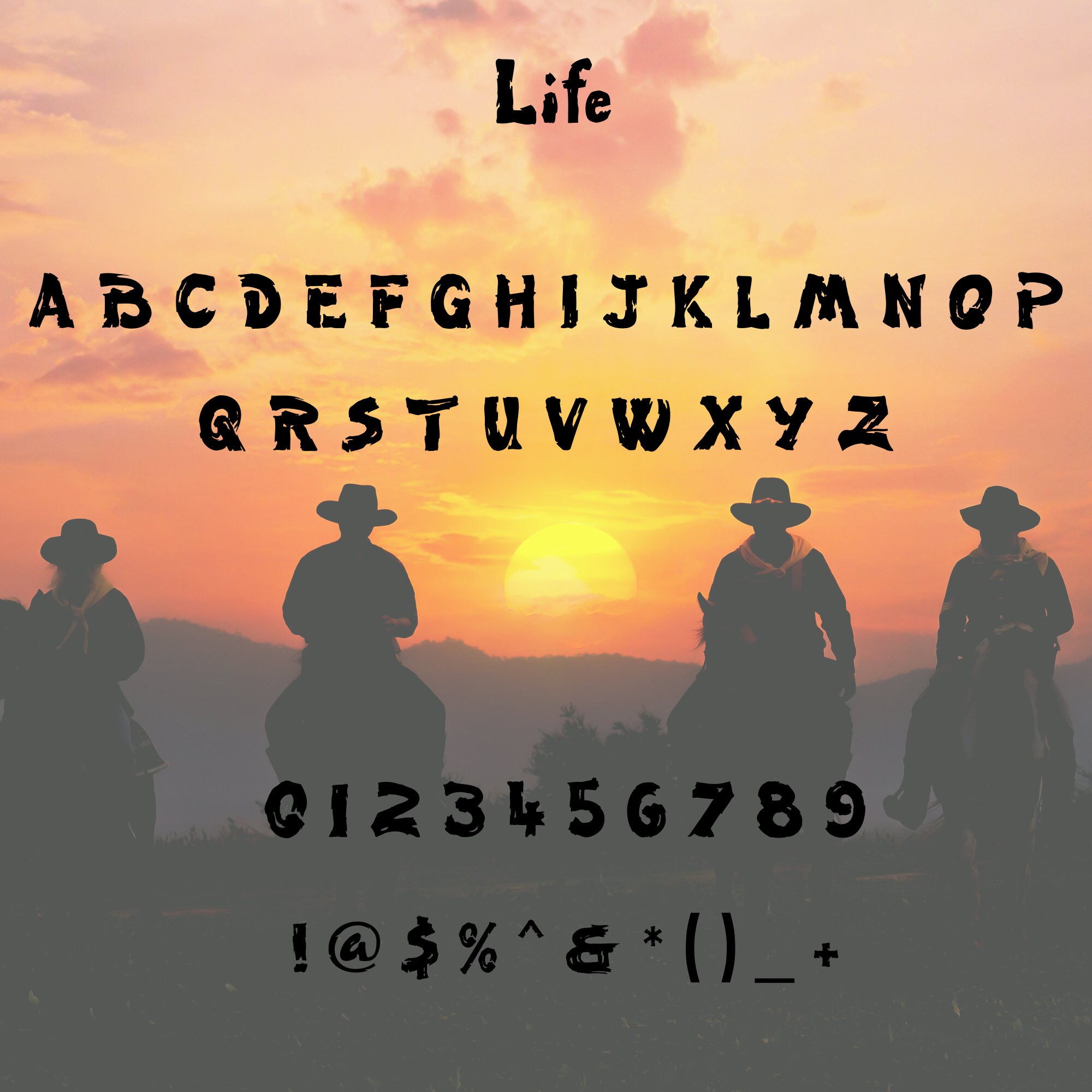 10 Western Font Bundle Canva Fonts, Circuit Fonts, Procreate Fonts ...