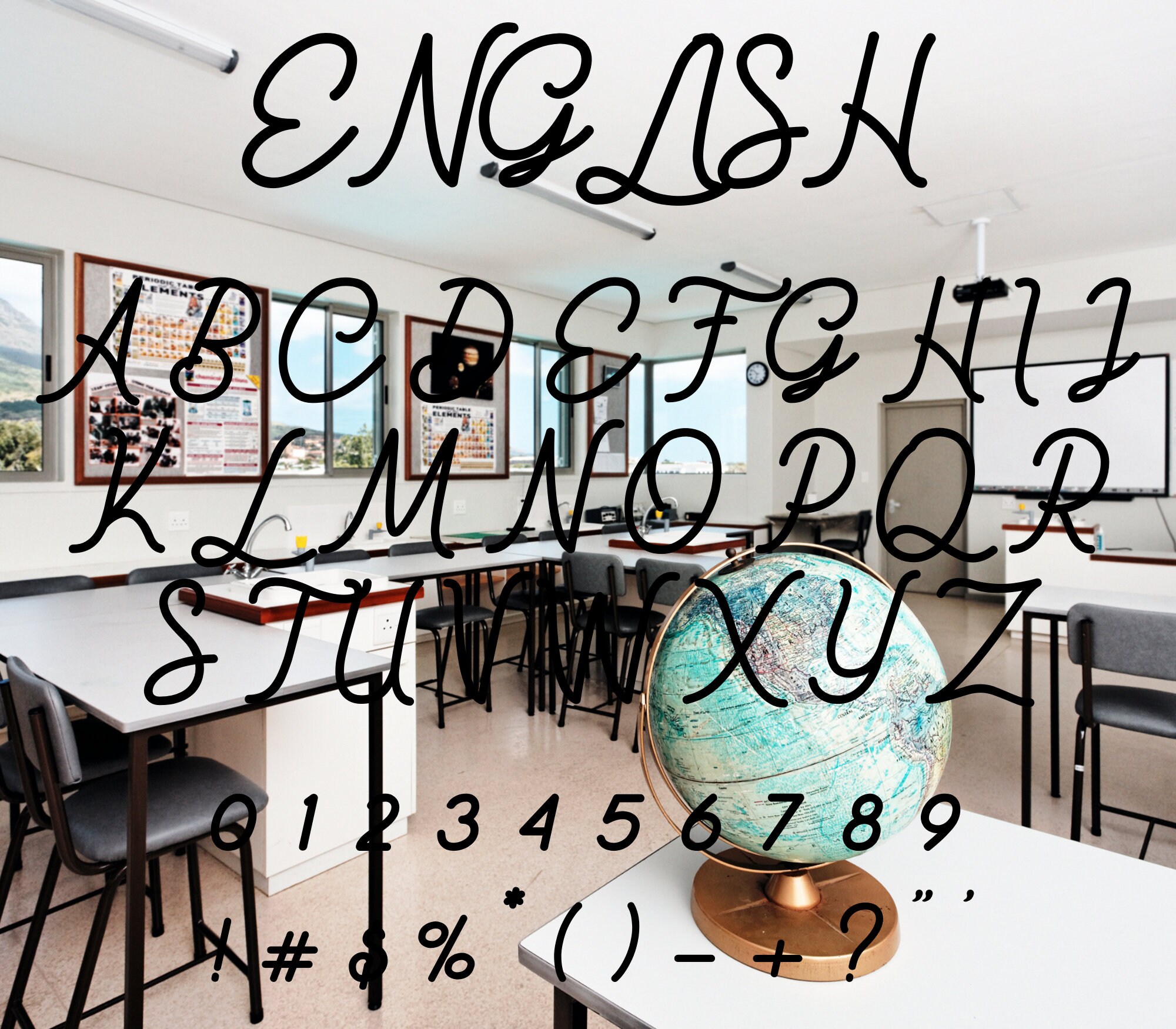 65 School Fonts ttf, WOFF, WOFF2, PS, Formats Included Fonts for Cricut, Cricut Fonts, Procreate ...