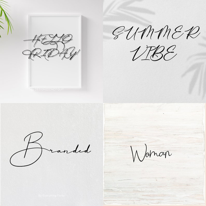 10 Handwritten Font Bundle Canva Fonts, Circuit Fonts, Procreate Fonts ...