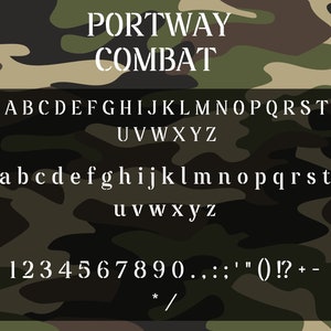 10 Military Fonts Bundle Canva Fonts, Cricut Fonts, Procreate Fonts ...