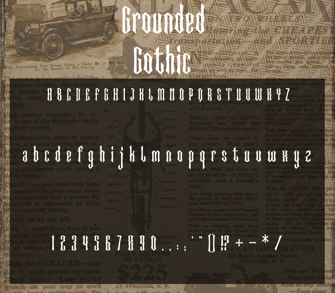 10 Gothic Fonts Bundle Canva Fonts Cricut Fonts Procreate - Etsy