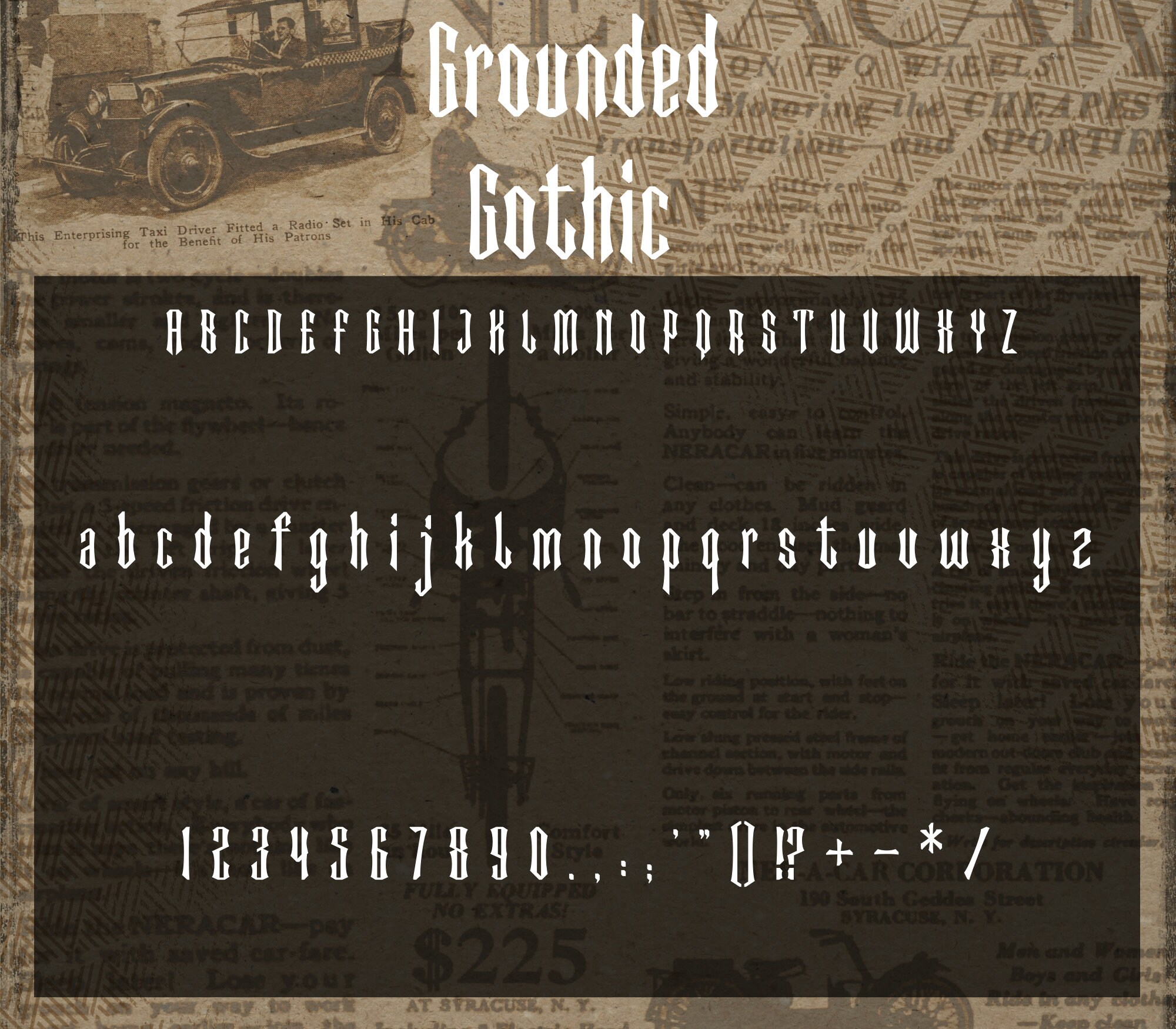 10 Gothic Fonts Bundle Canva Fonts, Cricut Fonts, Procreate Fonts ...