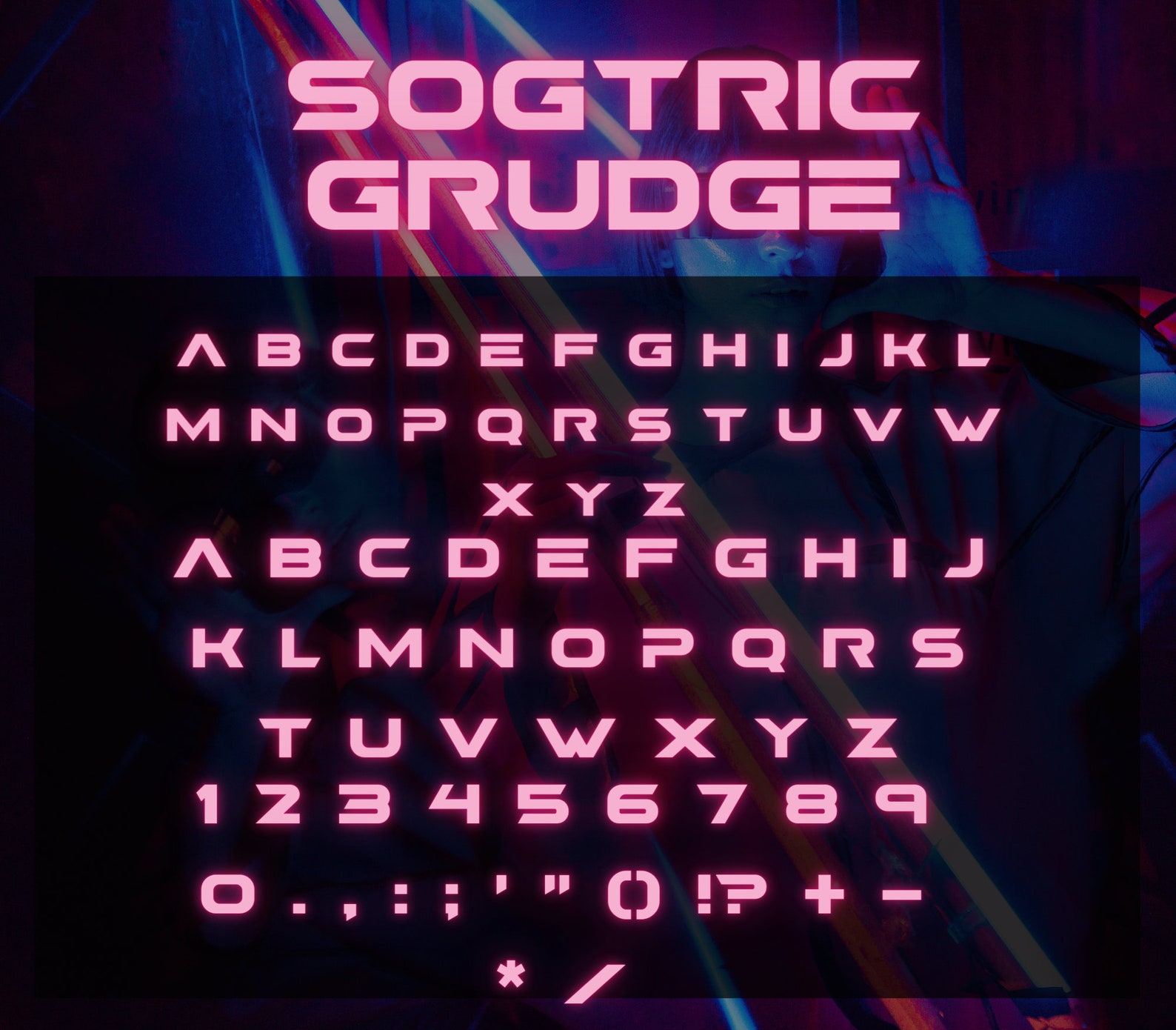 10 Cyberpunk Fonts Bundle Canva Fonts, Cricut Fonts, Procreate Fonts ...