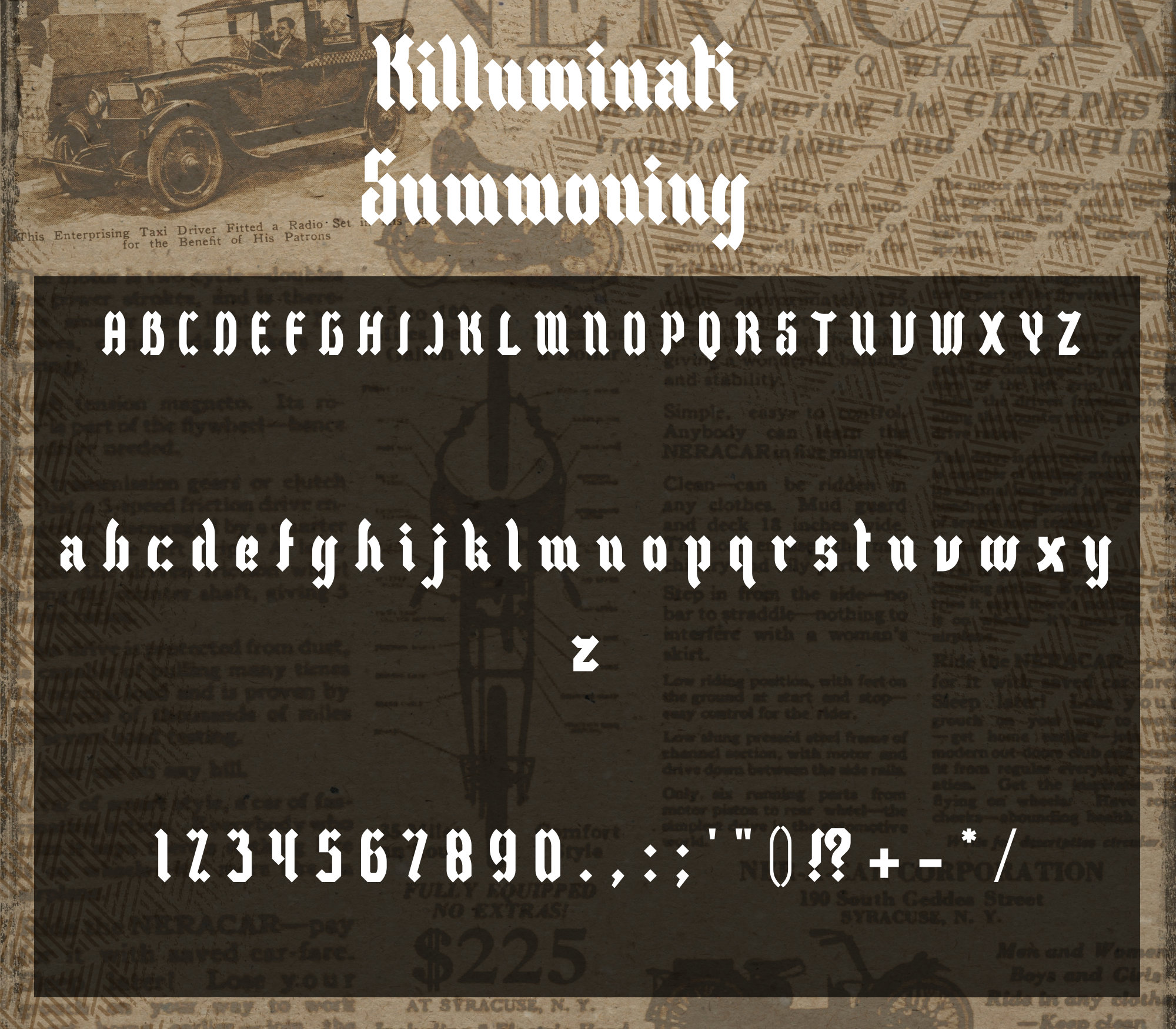 10 Gothic Fonts Bundle Canva Fonts, Cricut Fonts, Procreate Fonts ...