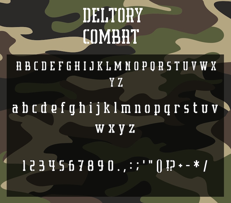 10 Military Fonts Bundle Canva Fonts, Cricut Fonts, Procreate Fonts ...