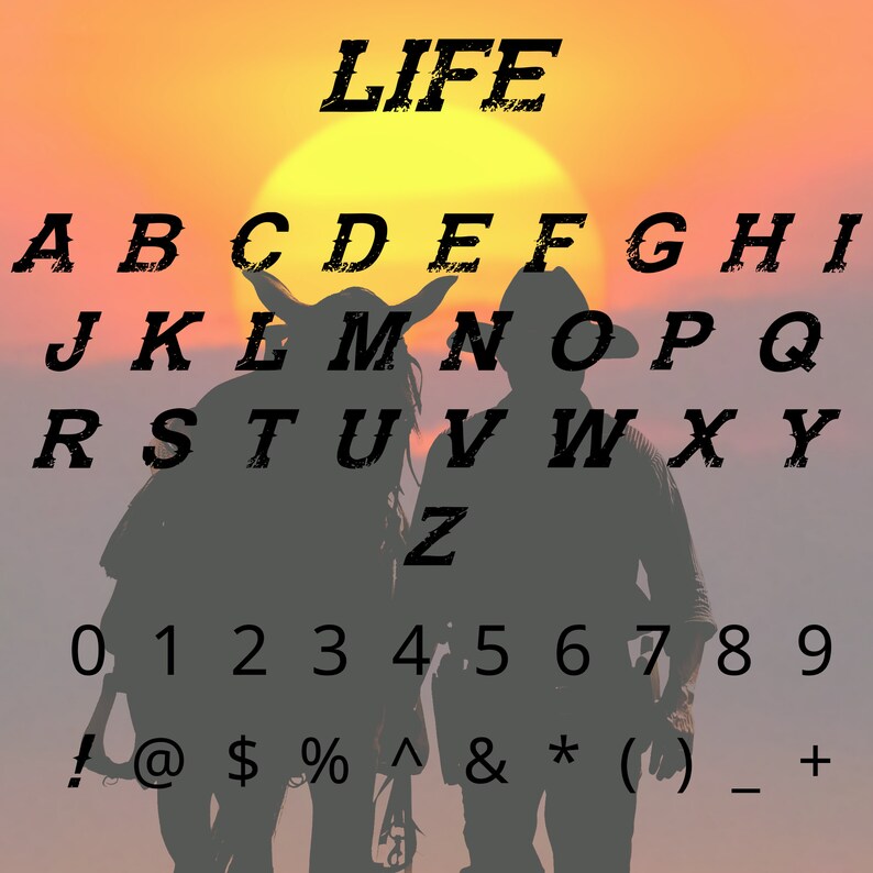 10 Western Font Bundle Canva Fonts Circuit Fonts Procreate - Etsy