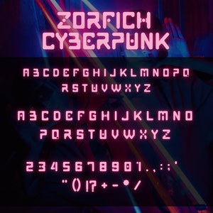 10 Cyberpunk Fonts Bundle Canva Fonts, Cricut Fonts, Procreate Fonts ...