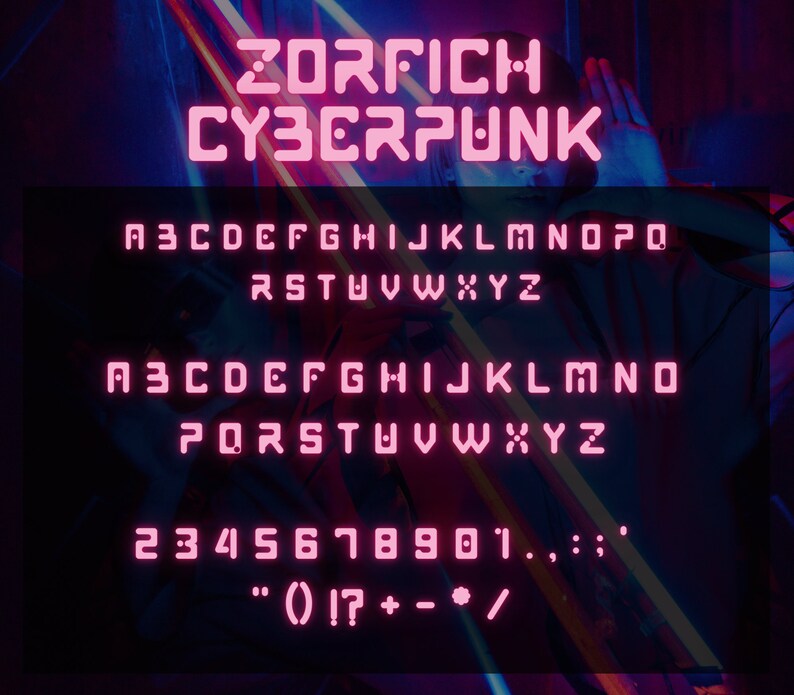 10 Cyberpunk Schriftarten Bundle Canva Schriftarten, Cricut ...