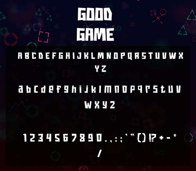 10 Gamer Fonts Bundle Canva Fonts, Cricut Fonts, Procreate Fonts ...