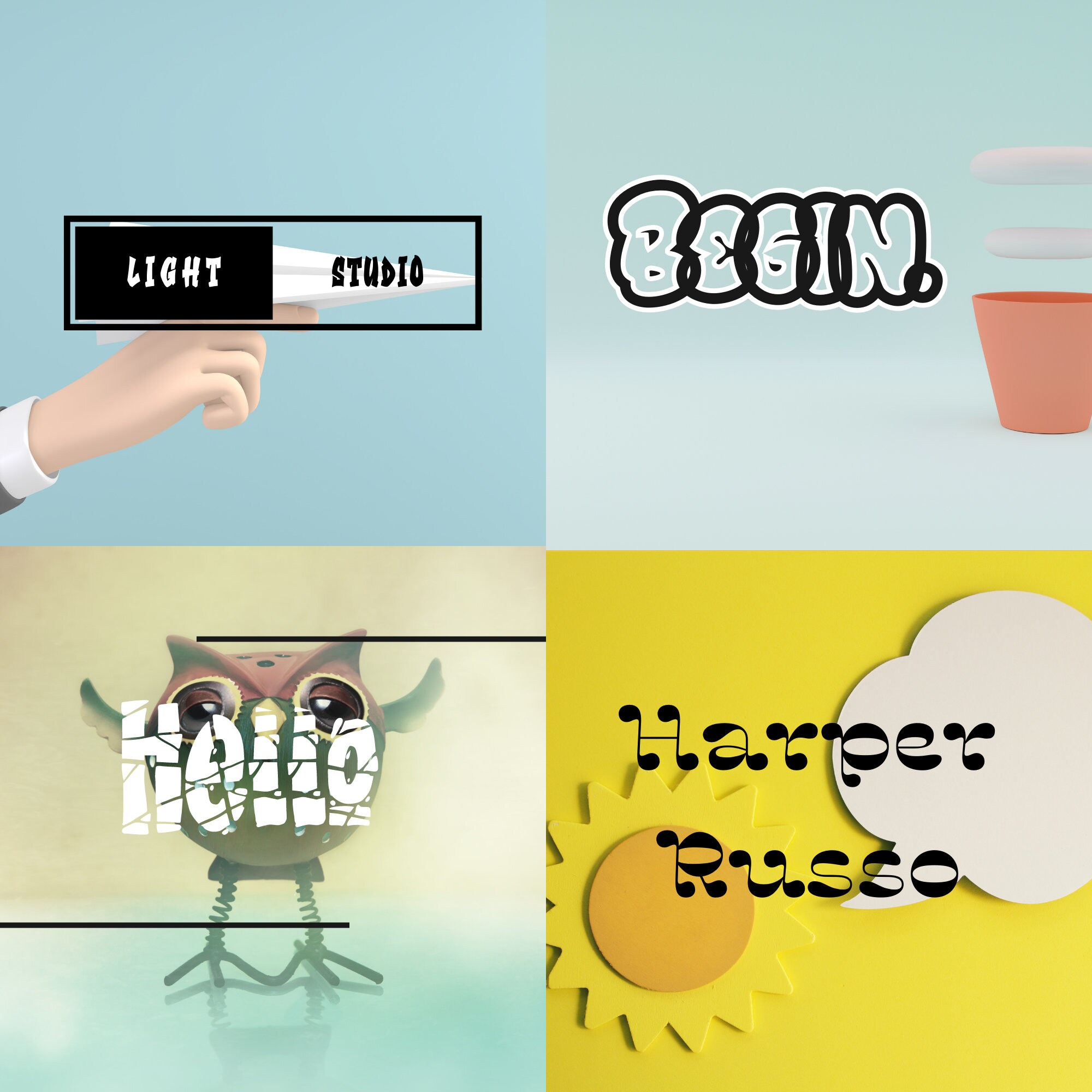 8 Cartoon Font Bundle Canva Fonts, Circuit Fonts, Procreate Fonts ...